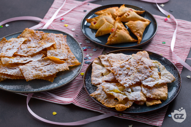 Karnevals-Chiacchiere: frittiert, im Ofen und gefüllt - Italienische ...